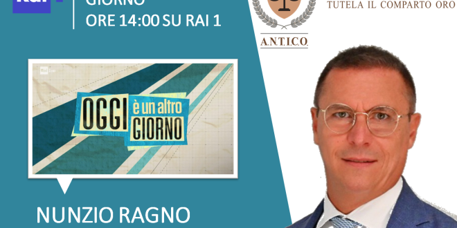 OGGI E’ UN ALTRO GIORNO – RAI 1: INTERVISTA DEL PRESIDENTE A.N.T.I.C.O ...